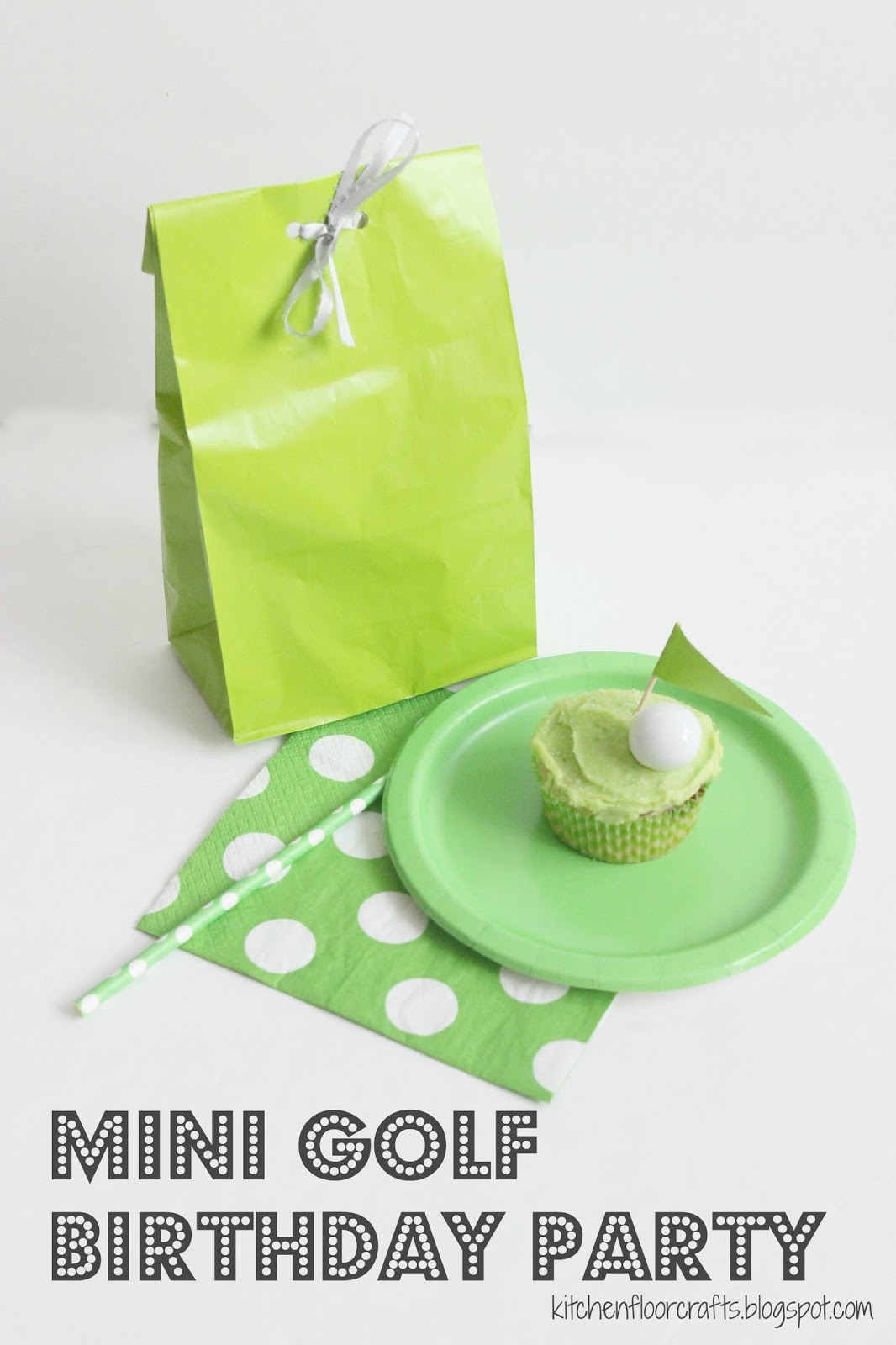 Kitchen Floor Crafts: Mini Golf Birthday Party