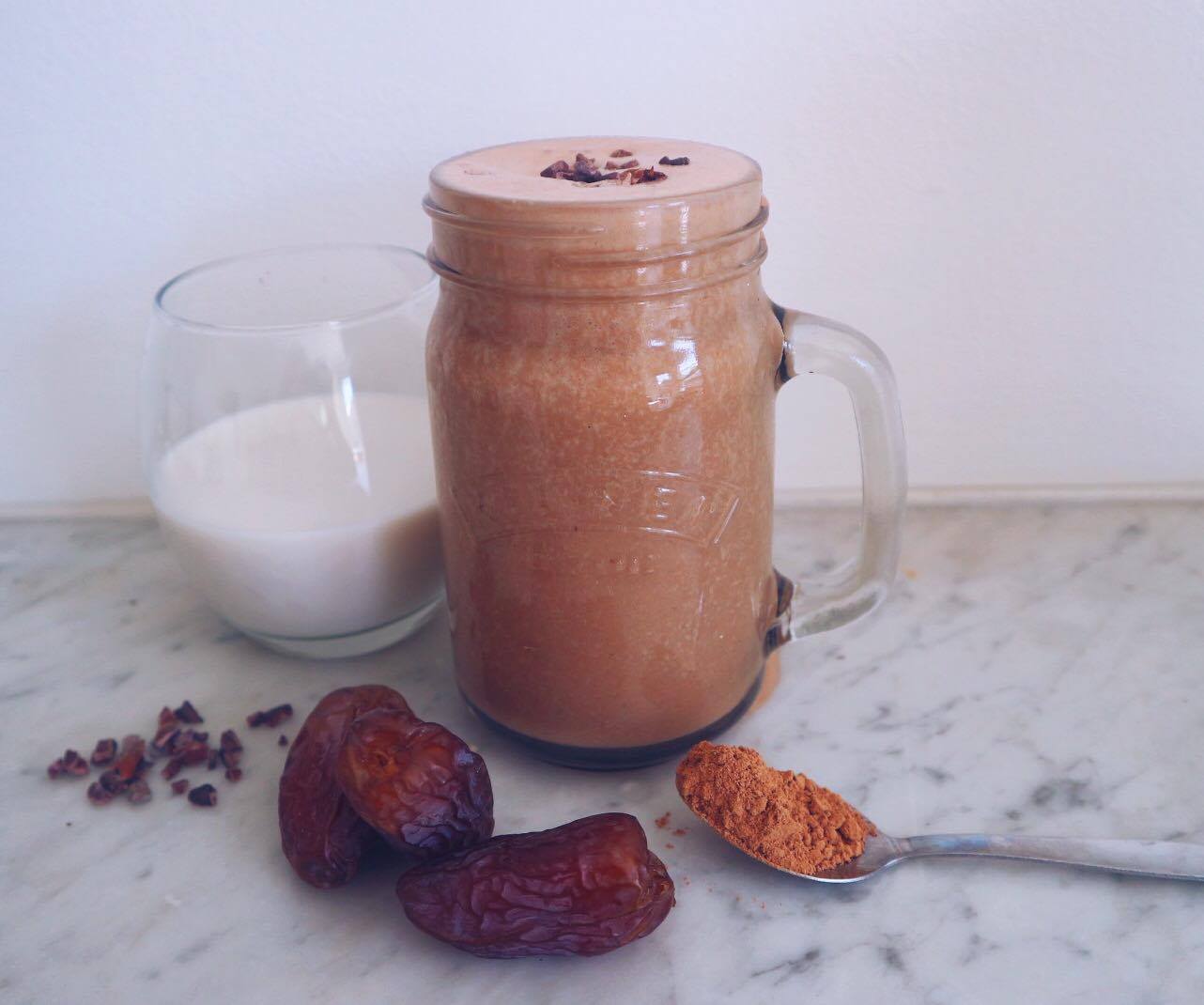 VEGAN CASHEW CHOCOLATE MILKSHAKE | Head Over Healing