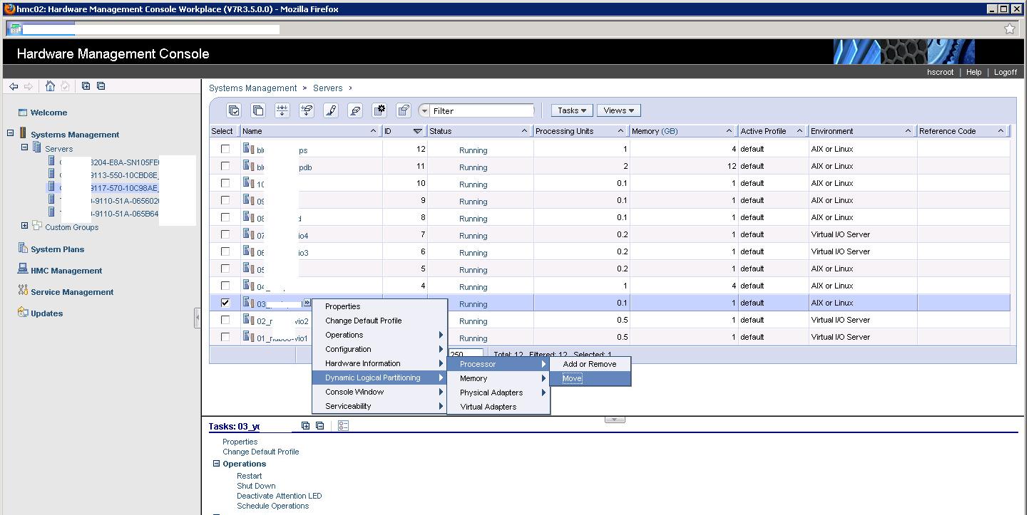 JVB: TO MOVE A RESOURCE FROM ONE LPAR TO ANOTHER LPAR
