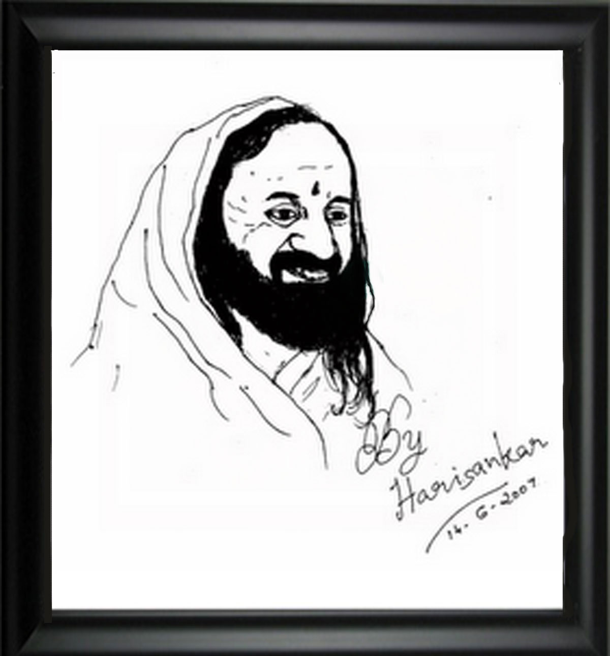 Sri Sri Ravisankar, Guruji sketch