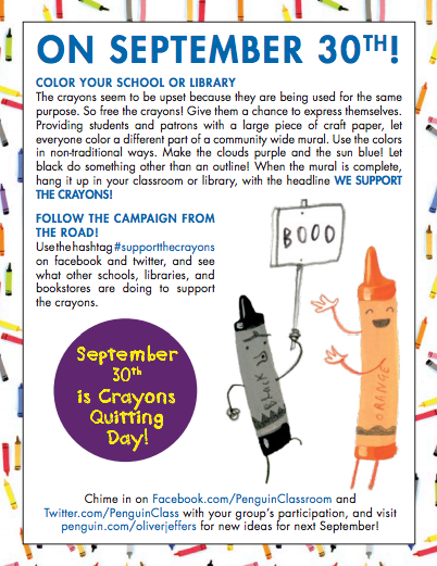 The Library Voice: We Need To Convince Our Favorite Crayons Not To Quit!