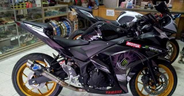 Decal stickers Yamaha YZF R25 Monochrome Monster energy livery