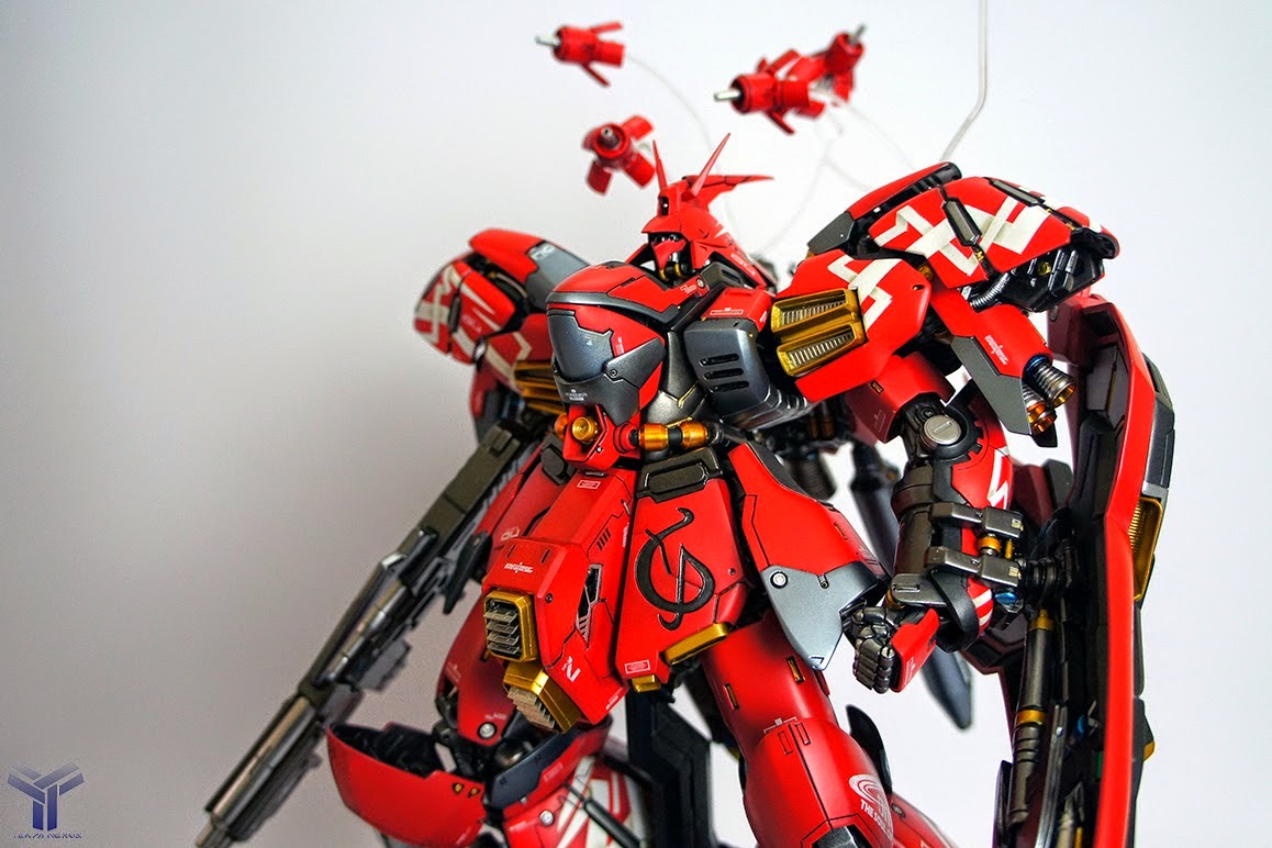 Custom Build: G-system 1/100 Sazabi Evolve ver 2.0 "Blazin" + LED