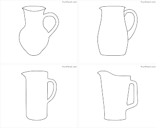 Four Coloring: Free printable Jug coloring pages for kids