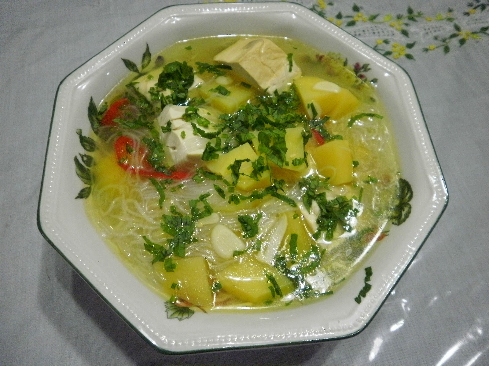 Zara ♥ Baking: SUP PUCUK SUHUN TAUHU