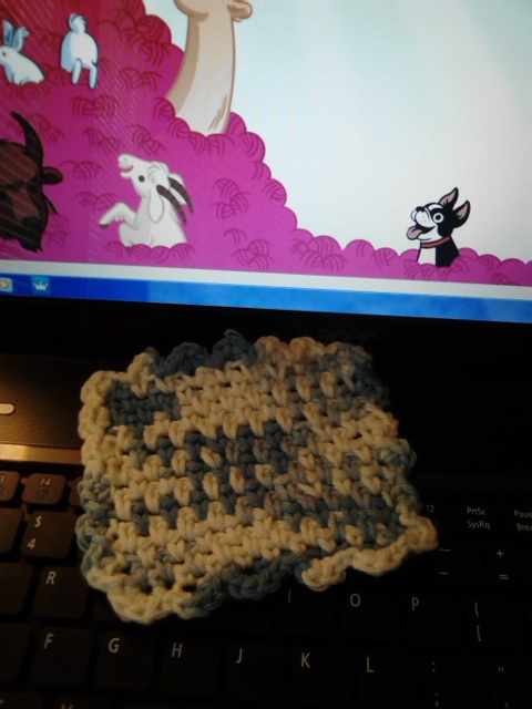 live & learn: Moss Stitch Coaster Pattern