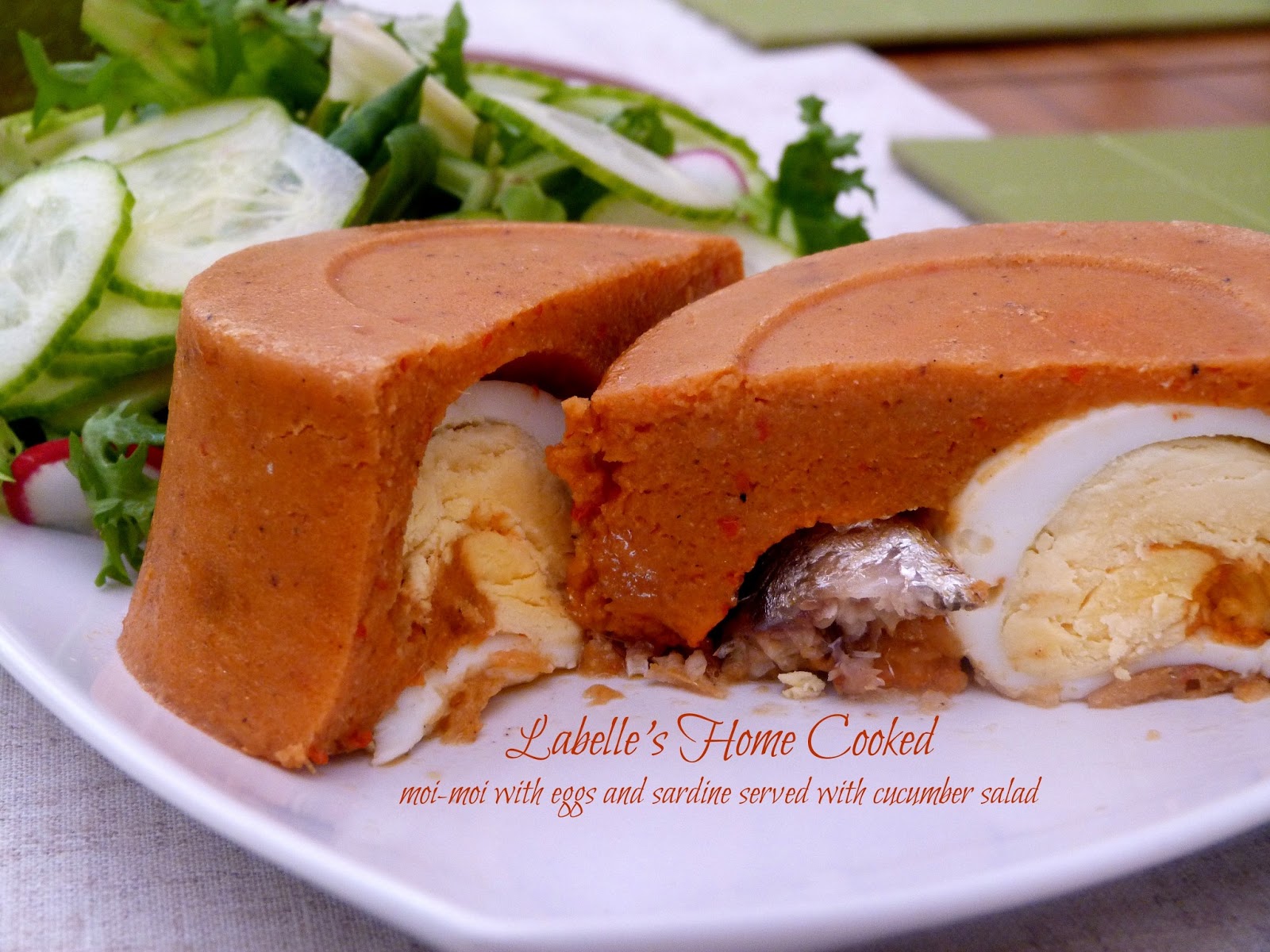 Simple Home Made Recipes: Moi-moi with egg and sardine