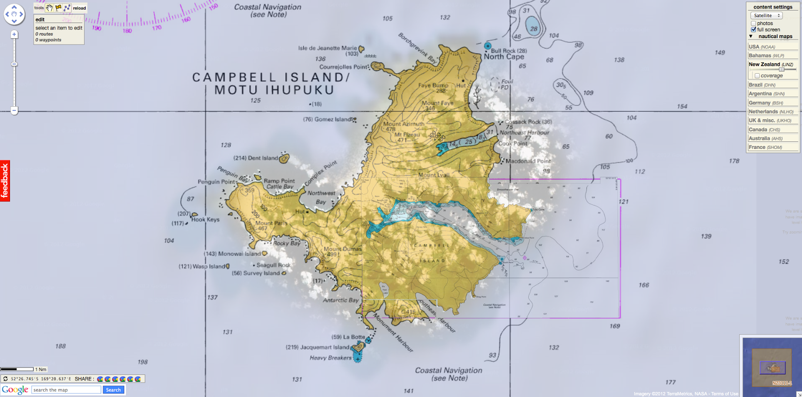 GeoGarage blog: Vendee Globe : crossing the subantarctic islands of New ...
