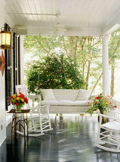 New Home Interior Design: Porch Inspiration & Edgy Love