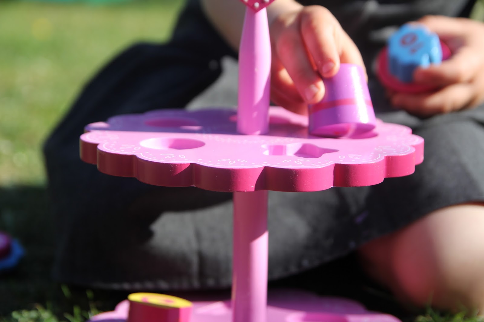 Mummy's Little Blog: Lucy Locket Wooden Cake Stand Sorter Review