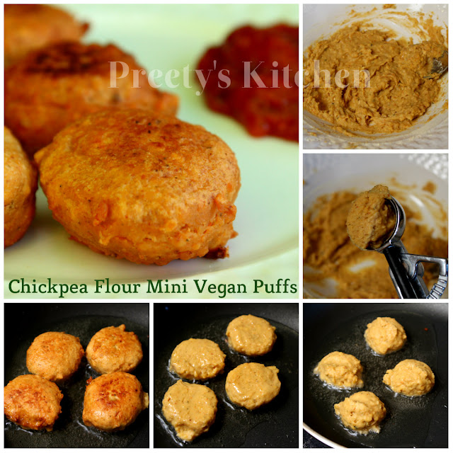 Preety's Kitchen: Chickpea Flour Mini Puffs / Easy Vegan Gluten Free ...