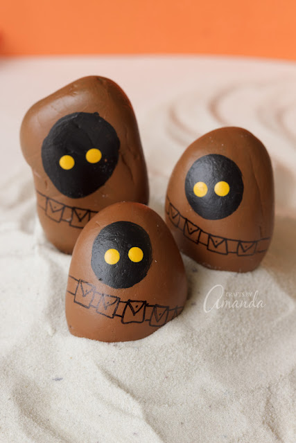 20+ Star Wars Inspired Rock Painting Ideas - I Love Painted Rocks