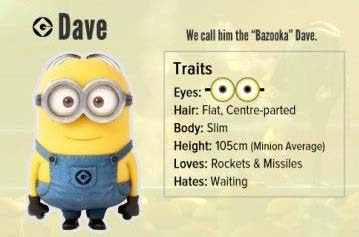 Despicable Me 2 featuring Dave | Know your Favorite Minion Characters ...