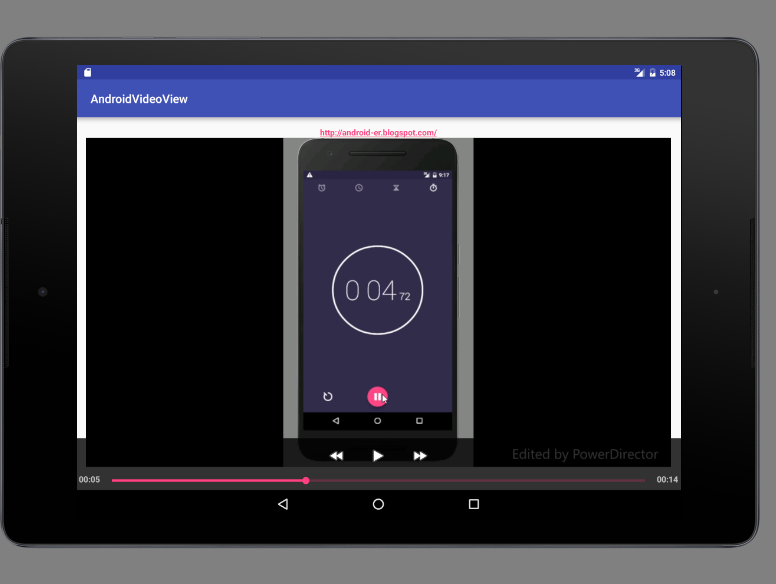 Android-er: Add MediaController to VideoView Android-er: Add MediaController to VideoView