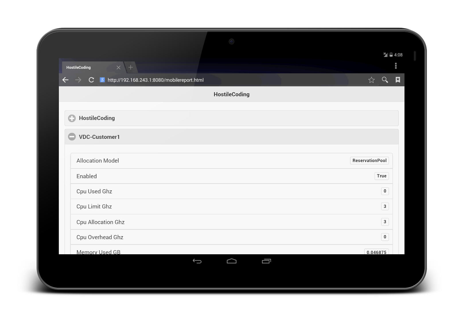 Hostile Coding Vmware Vcloud Tenants Reports Using Jquery Mobile And Powercli
