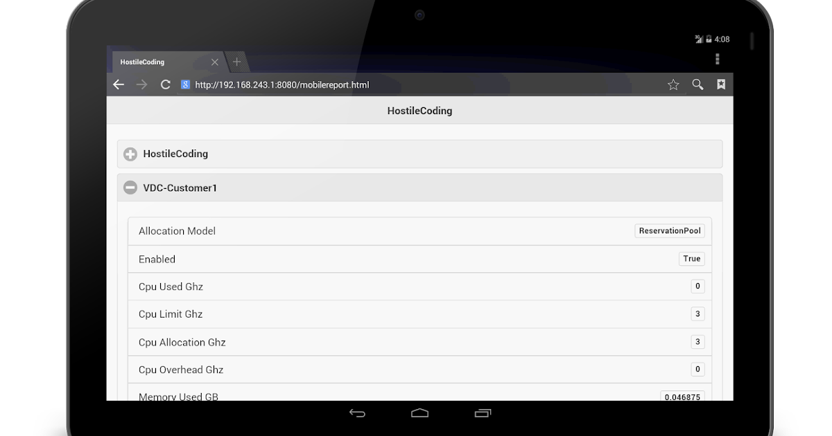 Hostile Coding Vmware Vcloud Tenants Reports Using Jquery Mobile And