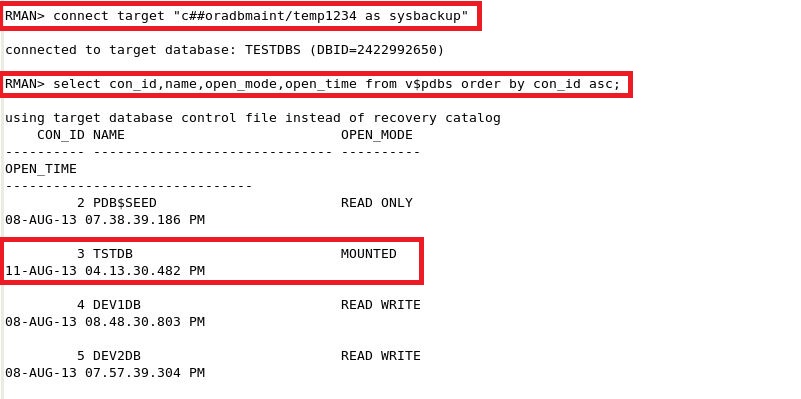 Oracle Database 12c Rman Restore And Recover For Multitenant Architecture