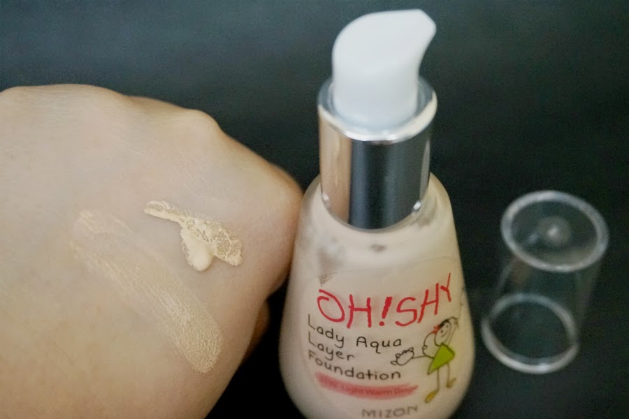 Mizon Oh! Shy Lady Aqua Layer Foundation in 21W Light Warm Beige ...