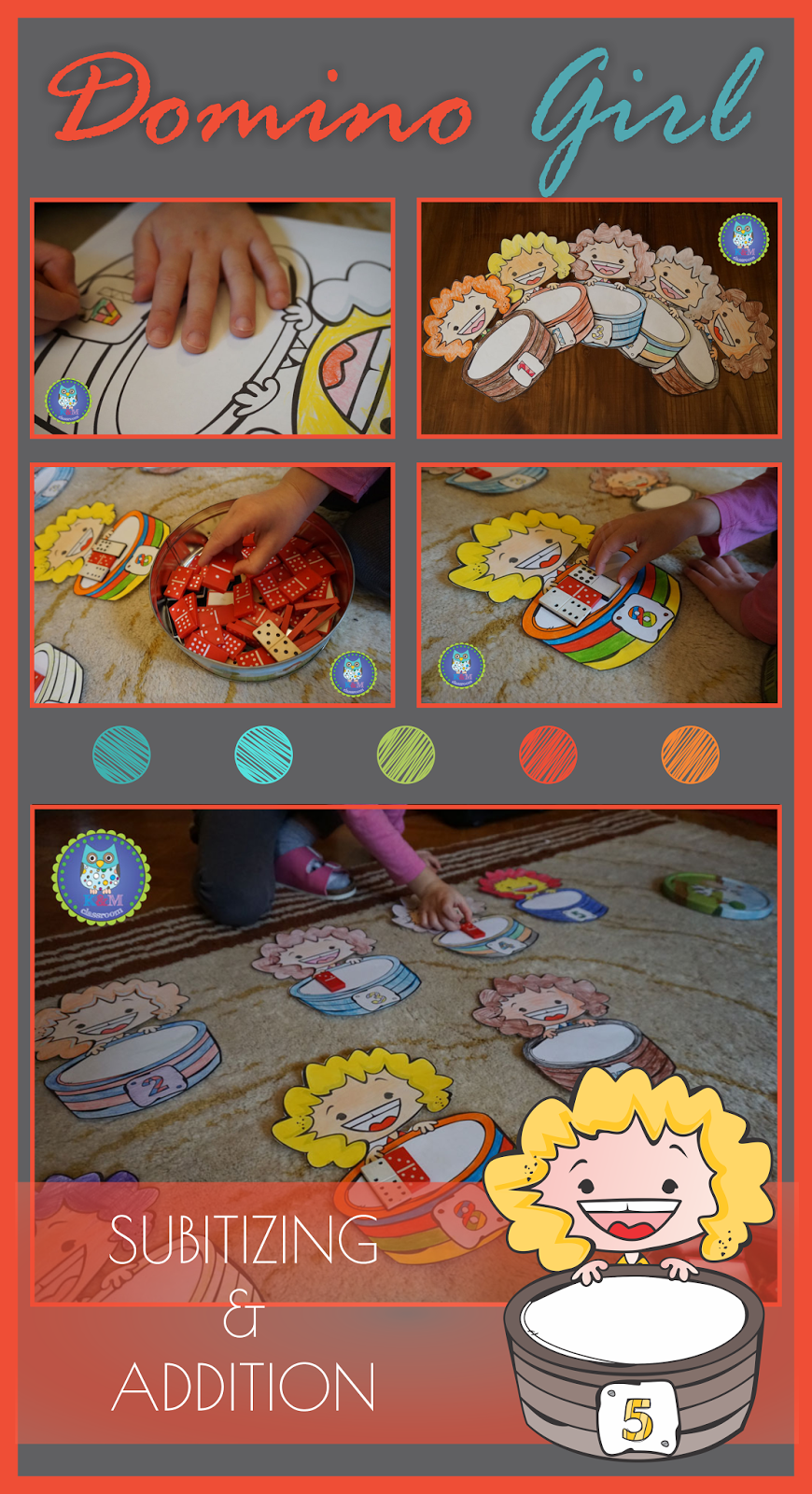 KM Classroom: Subitizing and Addition with Dominoes