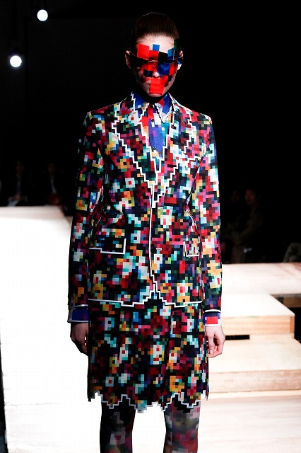 pixelated fashion.