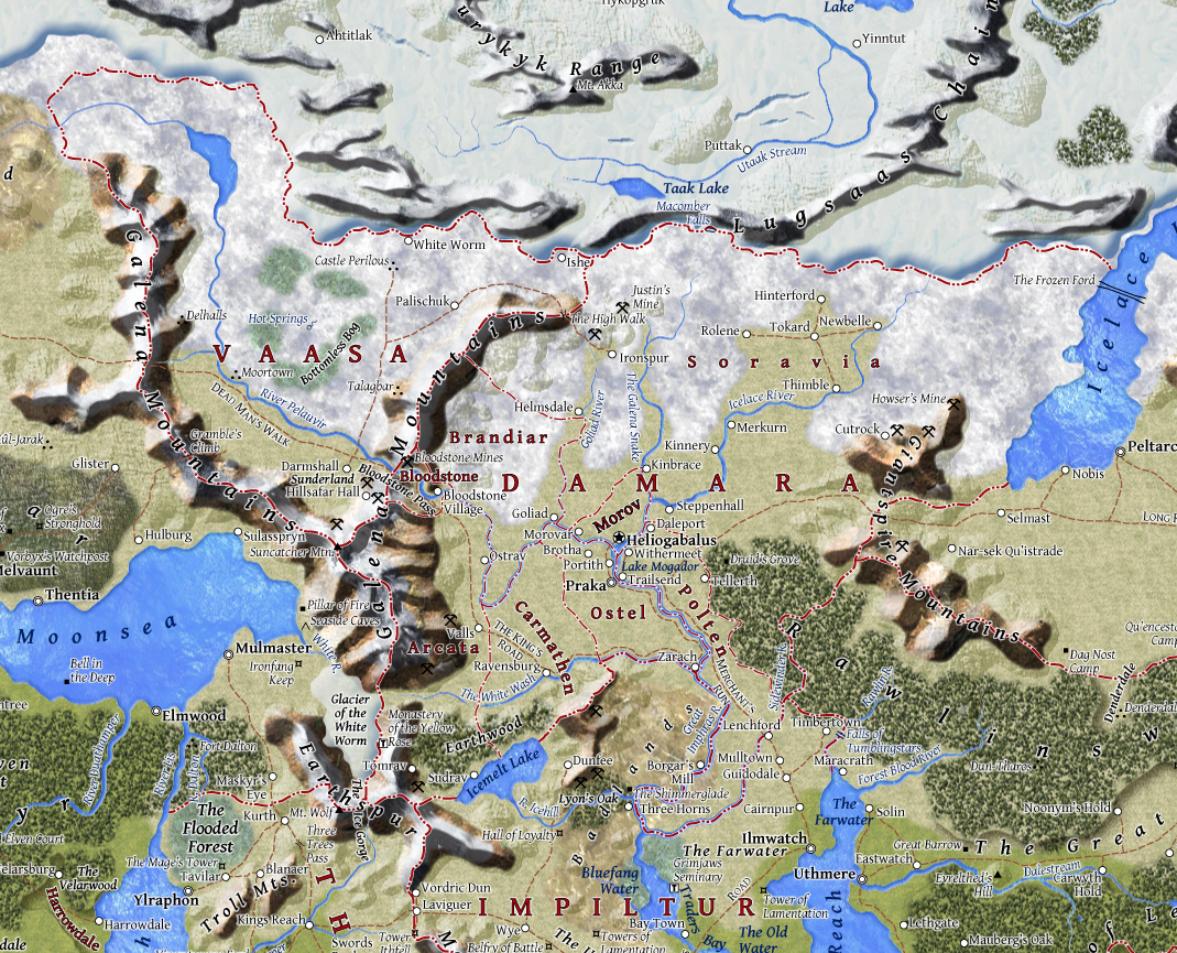 Dragão RPG: Mapas de Forgotten Realms