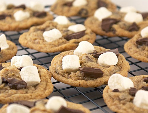 S'mores Cookies ~ Heat Oven to 350