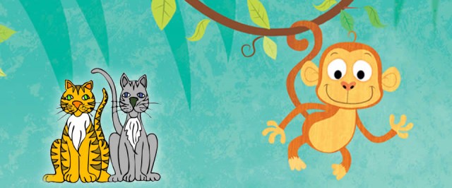 Easy Way (A Blog For Children): Two foolish cats and the clever monkey