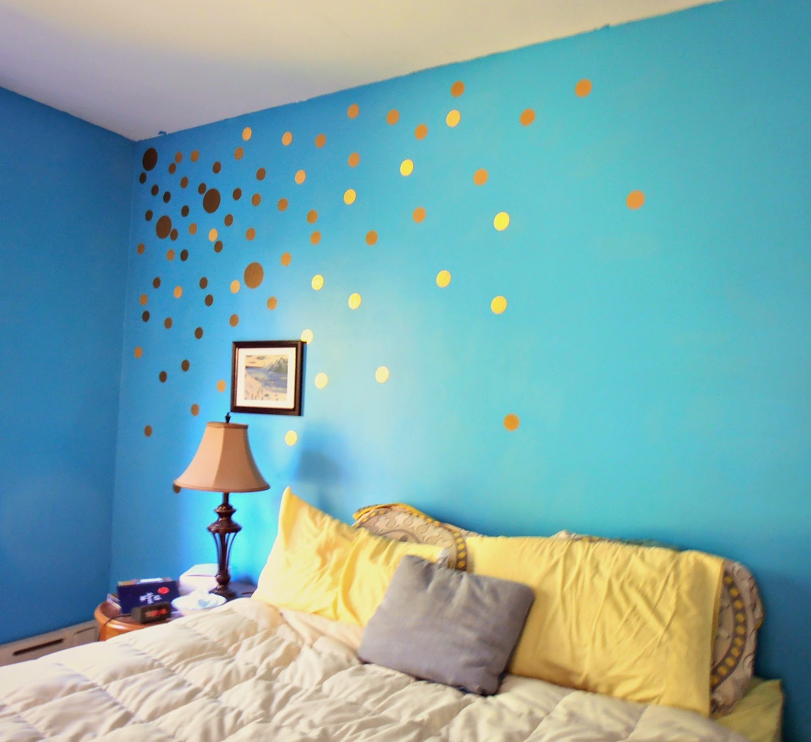 baldwin brood: diy polka dotted wall
