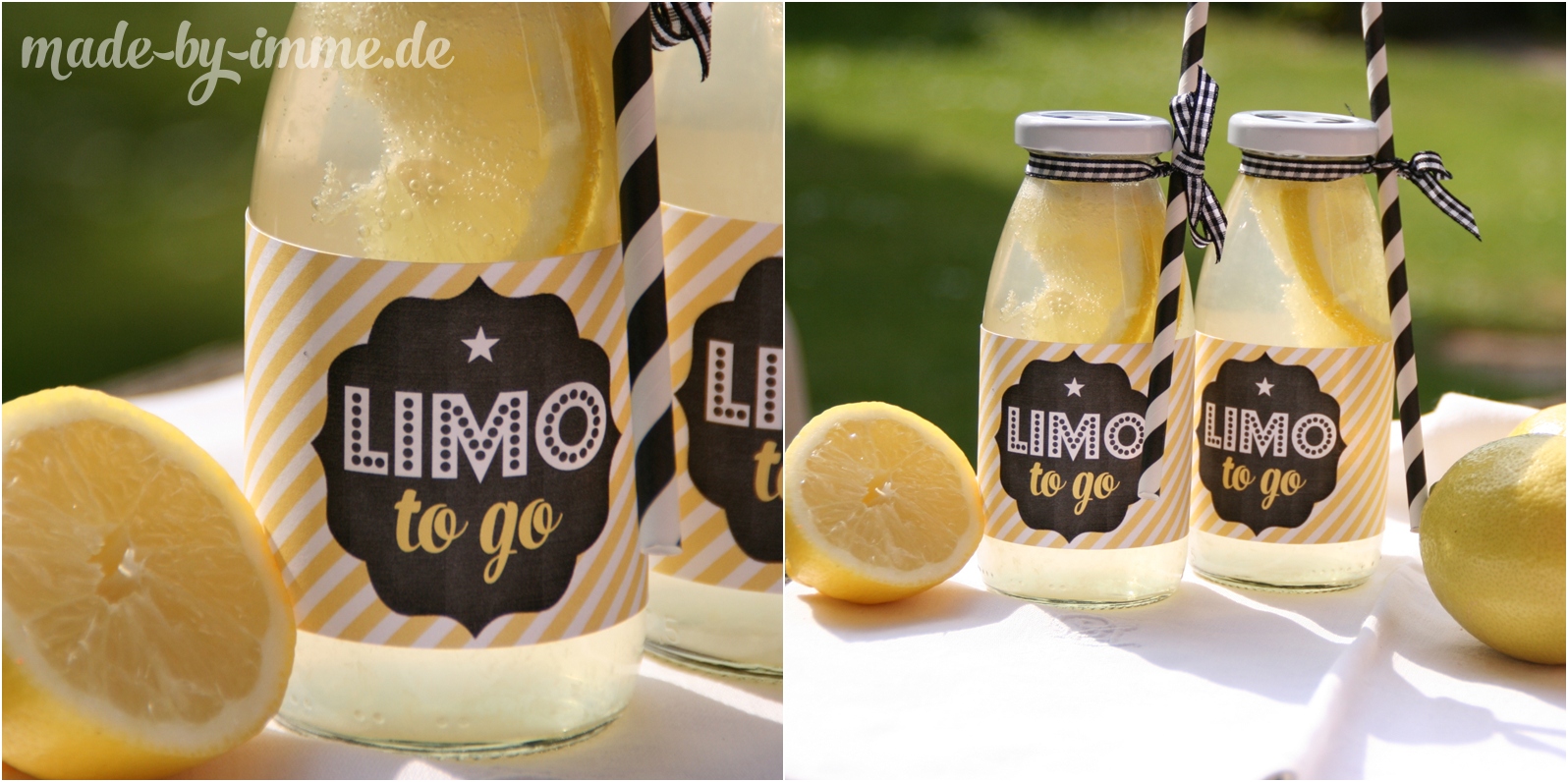 FREEBIES Limo to go - Rezept Limonade selber machen | made-by-imme.de