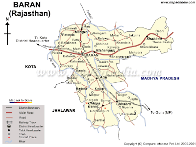 Top Tourist Place India : Map Of Rajasthan