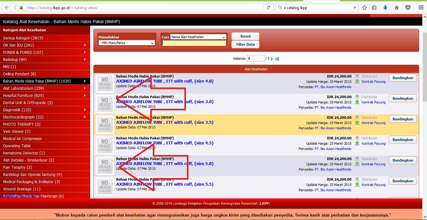 Pengadaan Alat Kesehatan melalui E-Catalog LKPP dan Permasalahannya ...