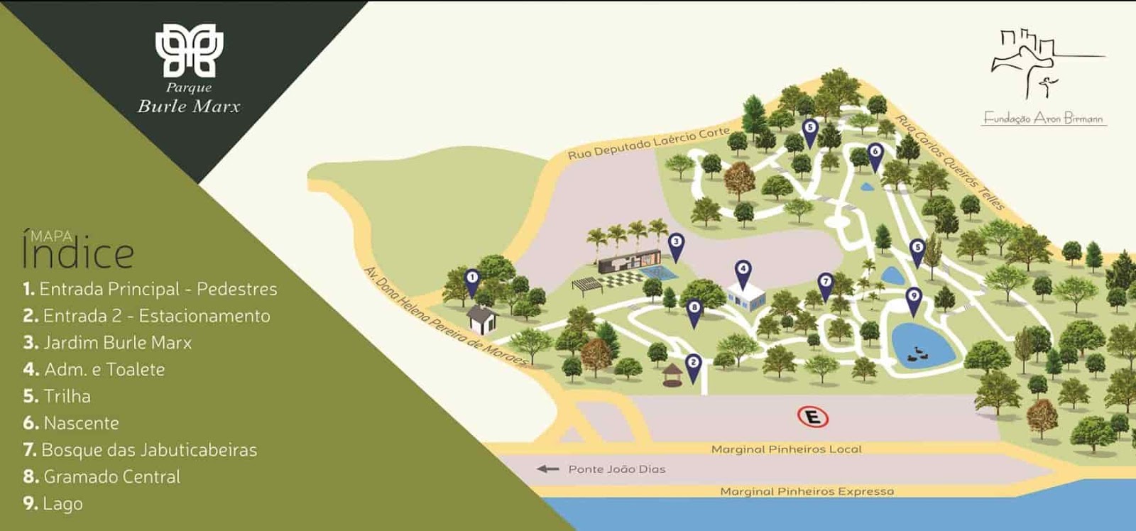 Parque Burle Marx em São Paulo ~ Áreas Verdes das Cidades - Guia de Parques