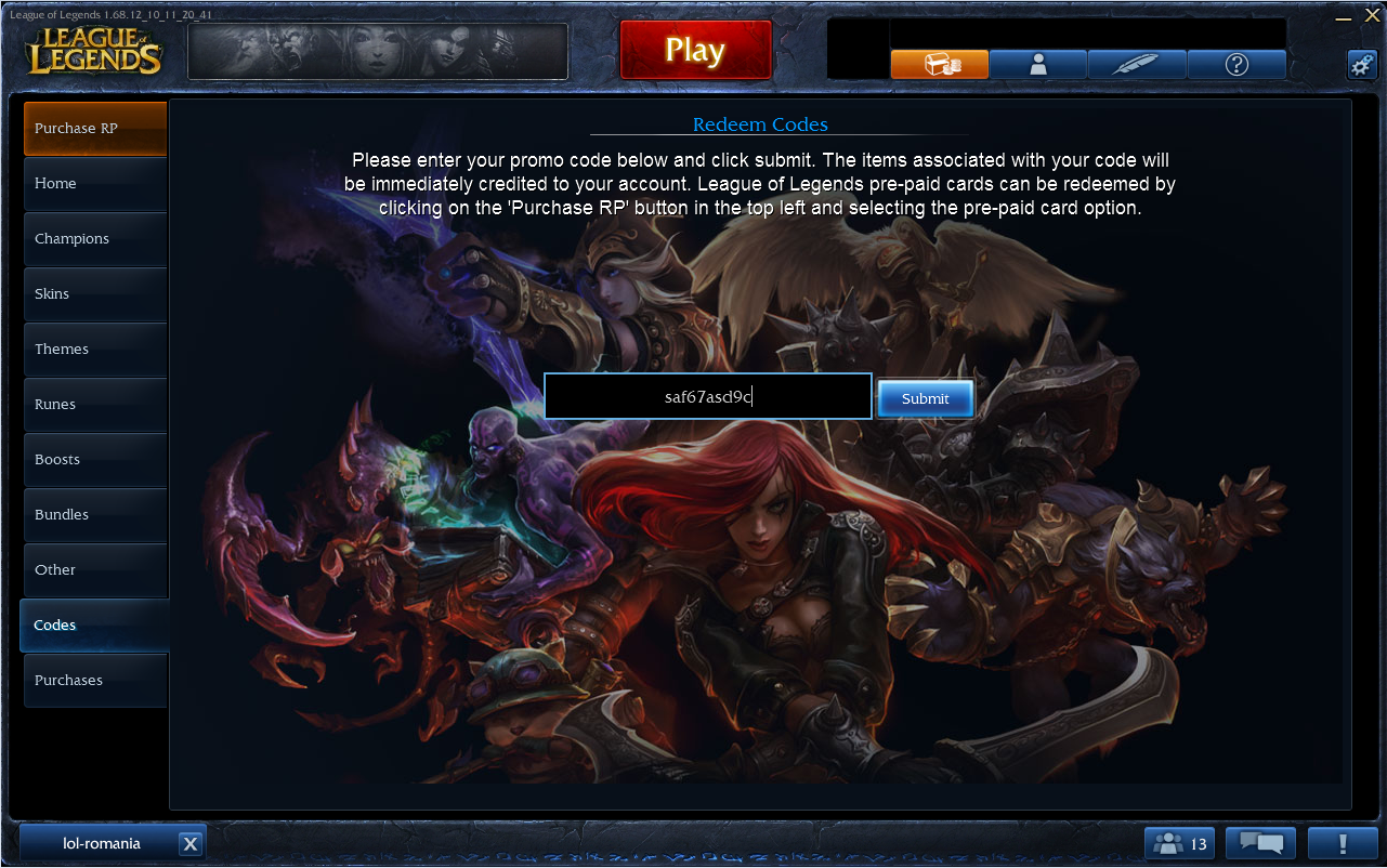 Riot Graves Skin Code Generator