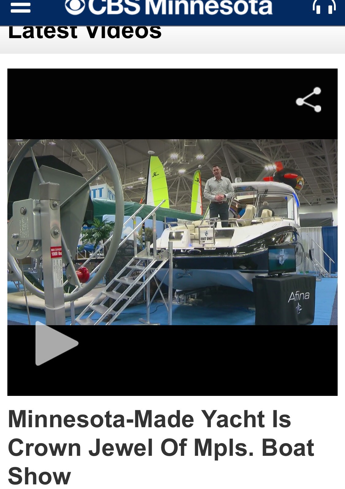 FLOE CRAFT : FLOE Craft, WCCO and The Minneapolis Boat Show