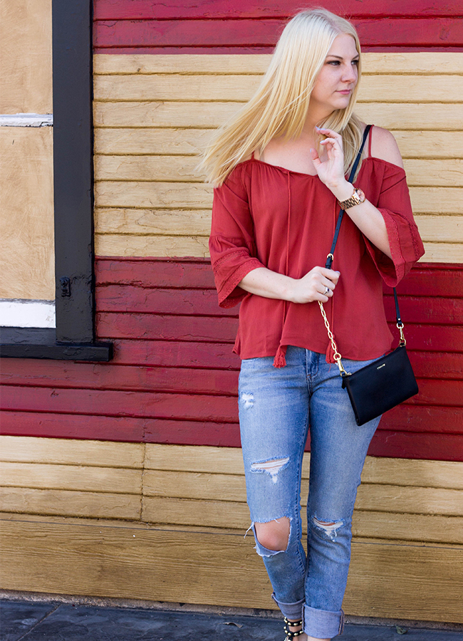 Stylish Outfit: The Perfect Fall Off The Shoulder Top — Stylelista ...