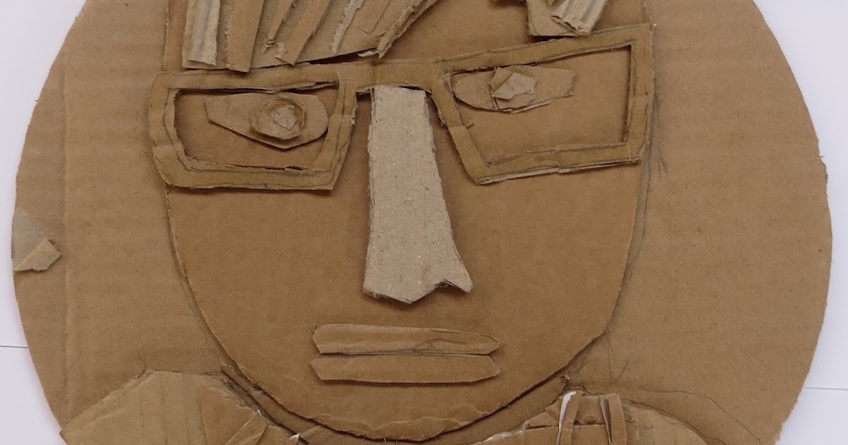 Beaudesert Art: Year 7 Cardboard Relief Portraits