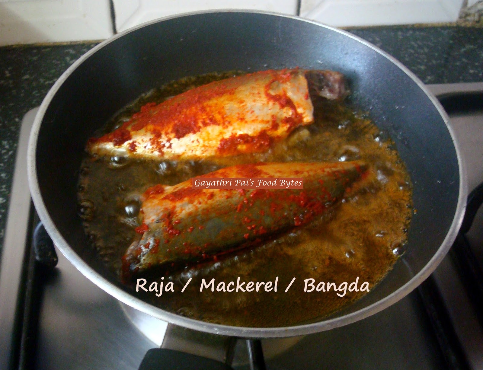 Gayathri Pai's Food Bytes: Mackerel (Raja) ~ Masala ~ Fish.