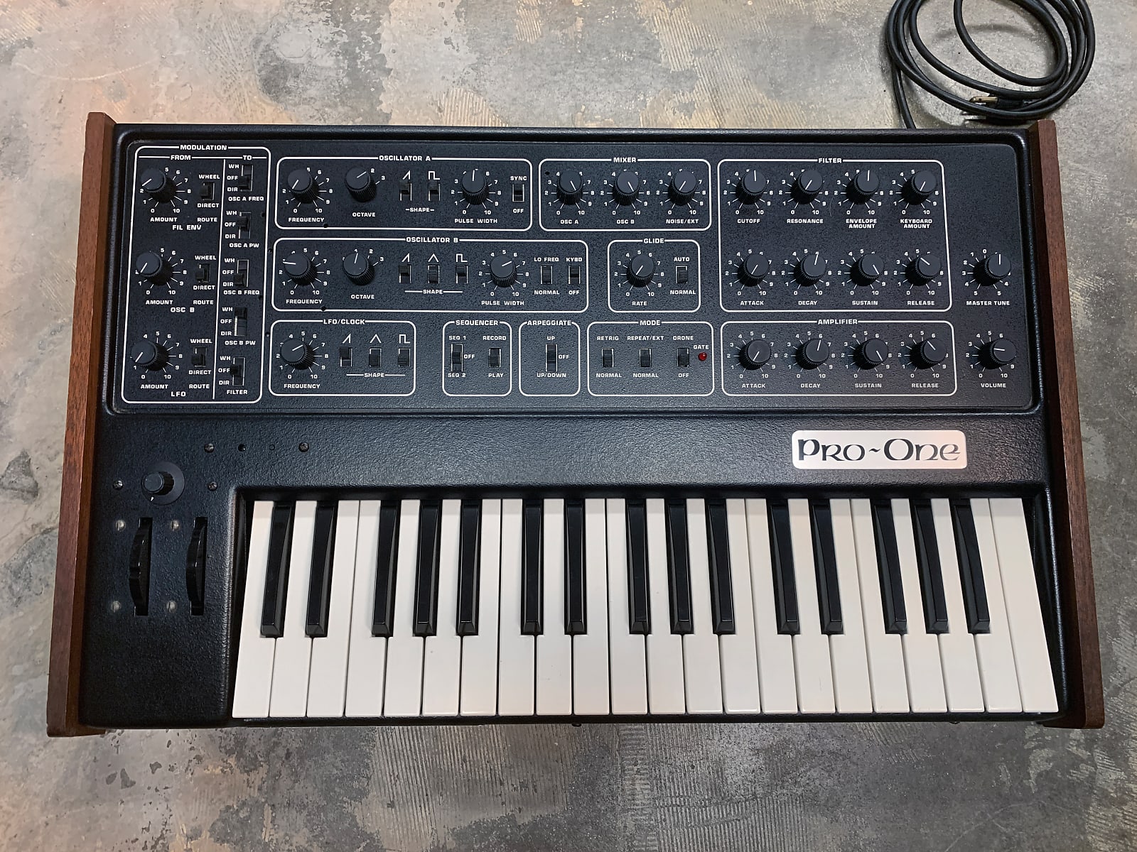 MATRIXSYNTH: Sequential Circuits Pro-One w/MIDI and Portamento SN 7055