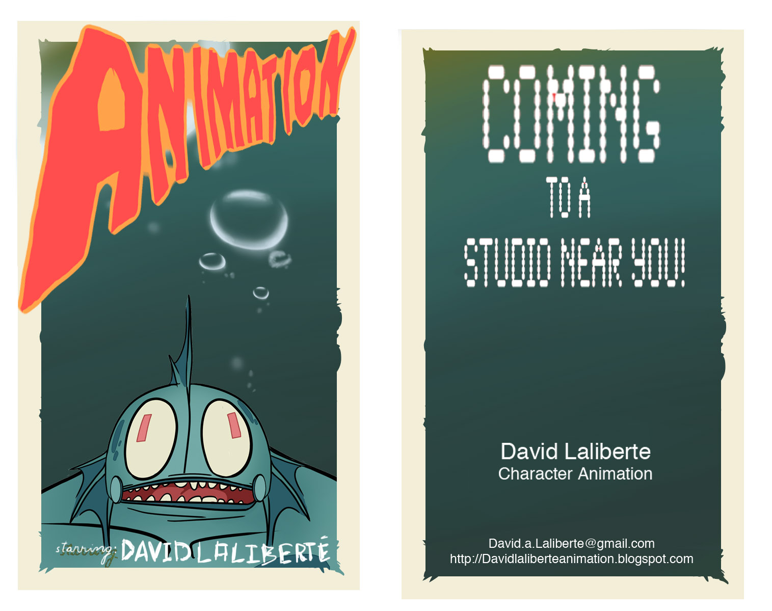 David Laliberte Animation: Business Card Ideas