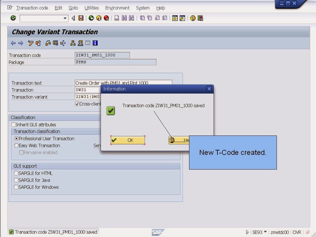 青蛙SAP分享 Froggy's SAP sharing: Tech10 Create Transaction Variant for IW31