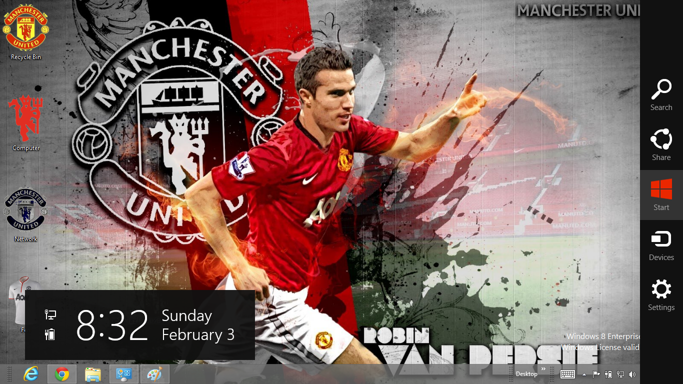 Manchester United 2013 Theme For Windows 8 | Ouo Themes