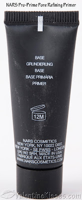 Valentine Kisses: NARS Pro-Prime Pore Refining Primer (oil-free) -- swatches, pics, review