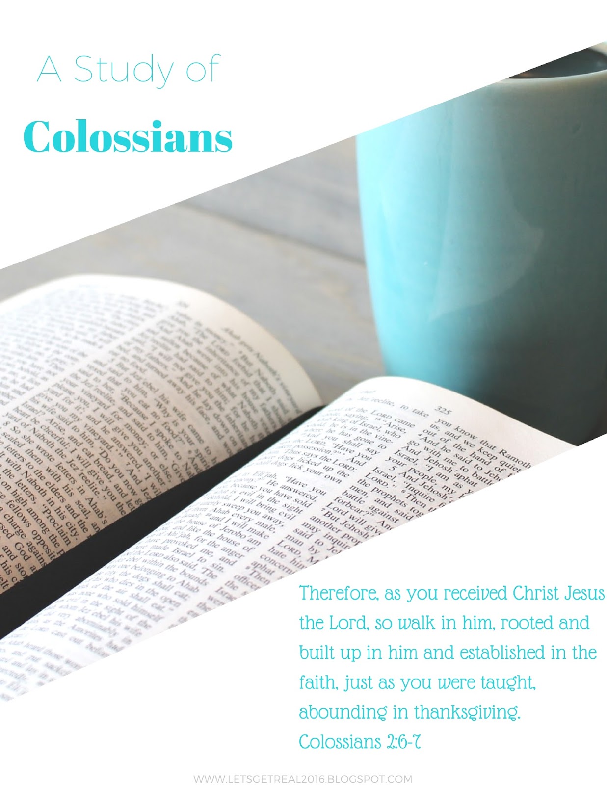 LET'S GET REAL: Let's Study Colossians