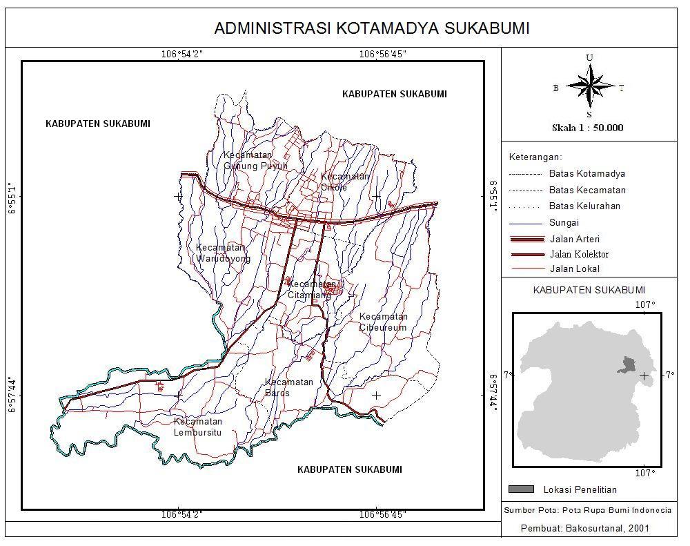 PETA ADMINISTRASI SUKABUMI ~ GEOGRAFI INDONESIA