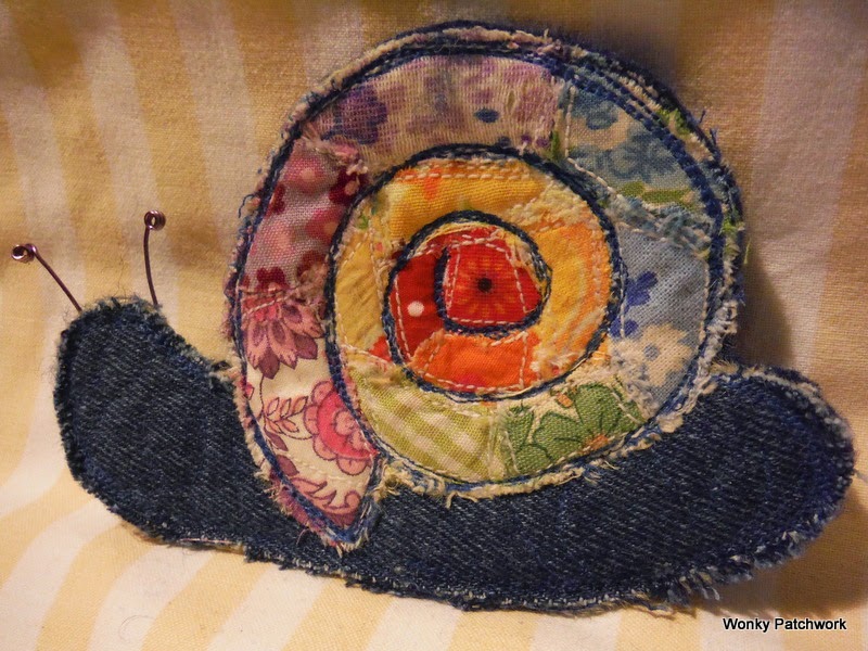 Wonky Patchwork: Patchwork Snail