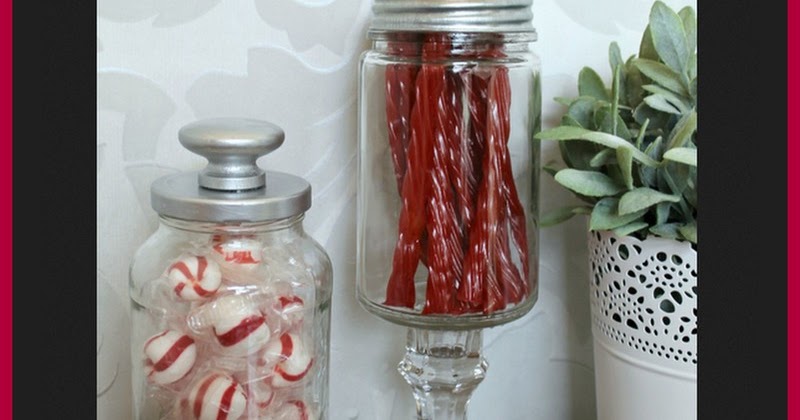 Dollar Store Crafter: Make Candy Canisters Using Old Jars And Dollar ...