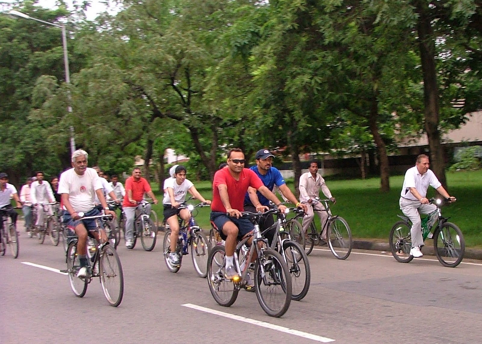 Cycle Rally of Panjab University Teachers and staff led by Prof R.C ...
