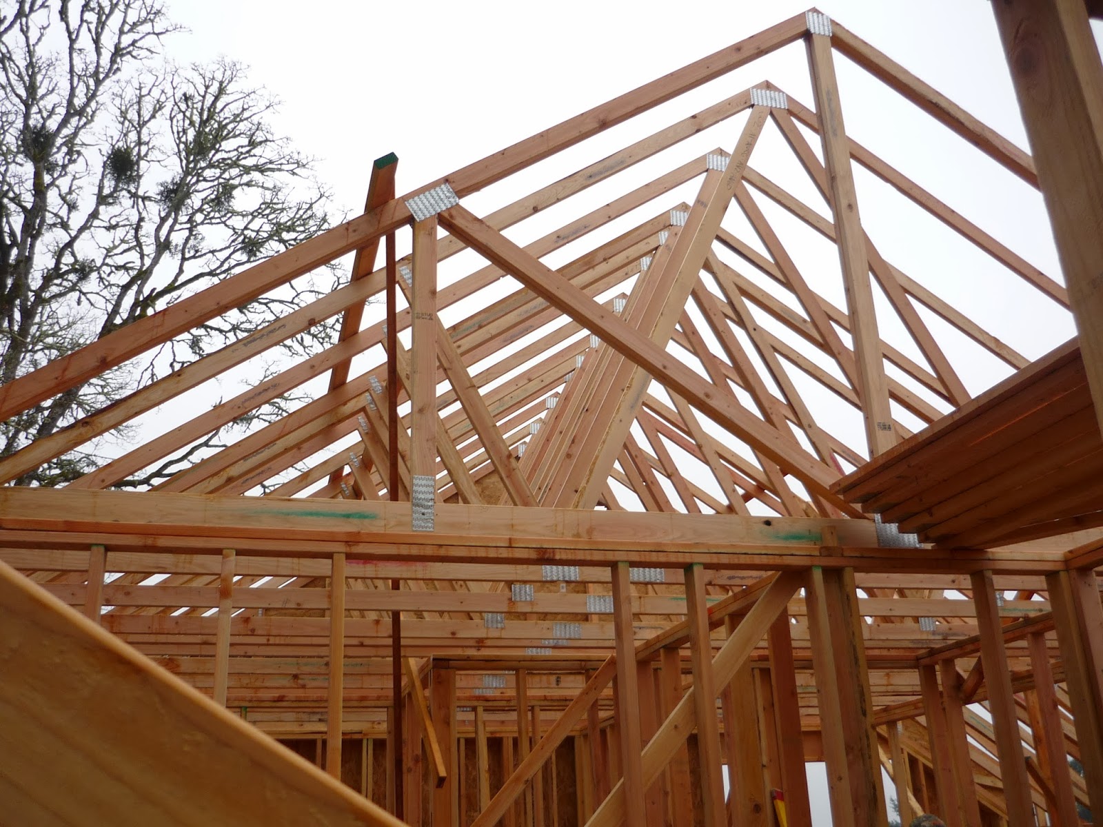 Sparrow Hill House Project: Roof Trusses