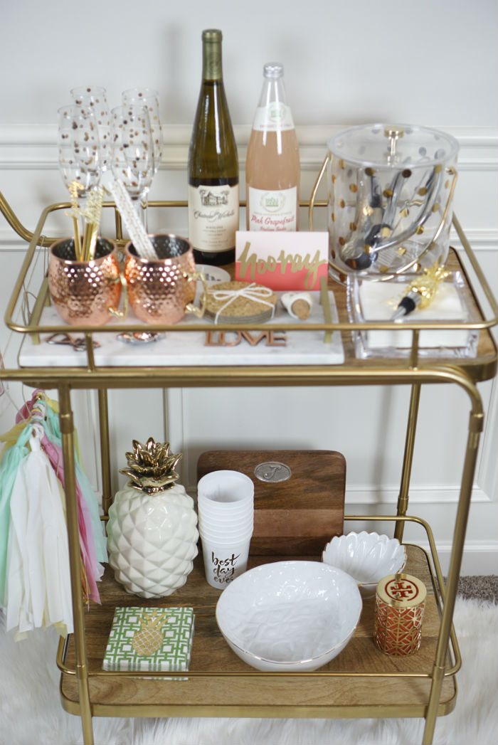 Bar Cart 101 - Strawberry Chic