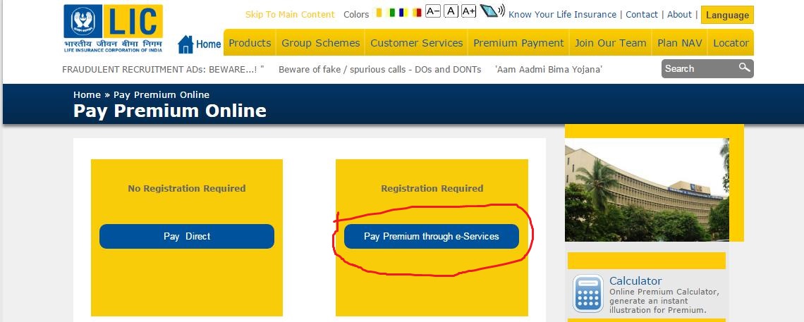LIC new user registration, how to create account, enrol policy, pay ...